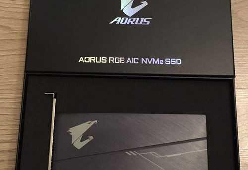 SSD Aorus RGB AIC NVMe 512gb новый