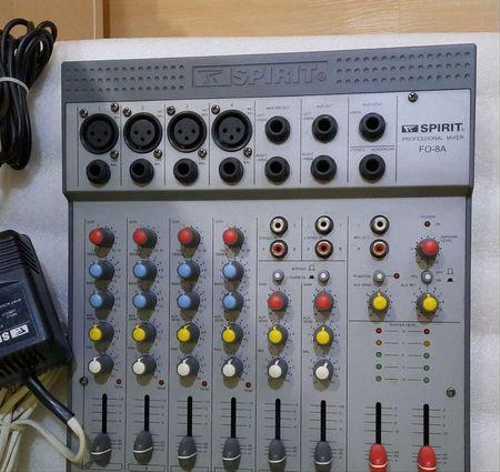 Микшерный пульт FQ-8A SC Spirit Pro Mикшер Mixer