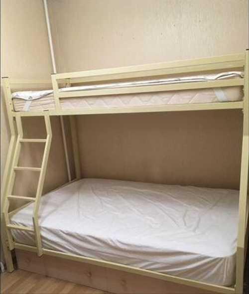 Двухъярусная кровать с матрасами Аскона