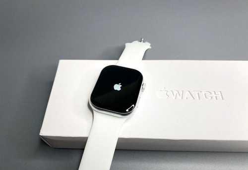 Apple watch 9 с яблоком при включении