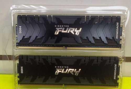 Оперативная память DDR4 2666 Kingston fury 16 гб