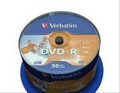 Verbatim Диски DVD-R 4.7Gb 16х, Wide Photo InkJet