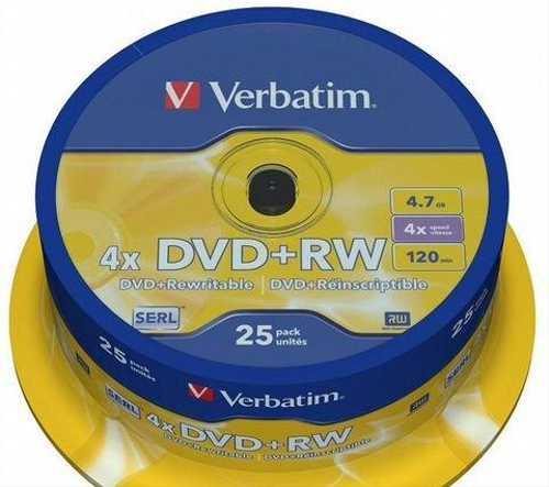 Оптический диск DVD+RW 4.7Gb Verbatim 4x #83324