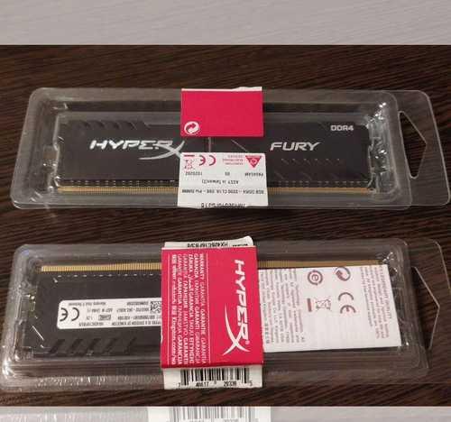 Оперативная память ddr4 hyperx fury 16gb