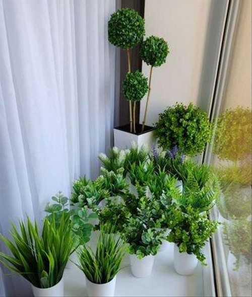 Искусственное растение, интерьерная зелень, декор