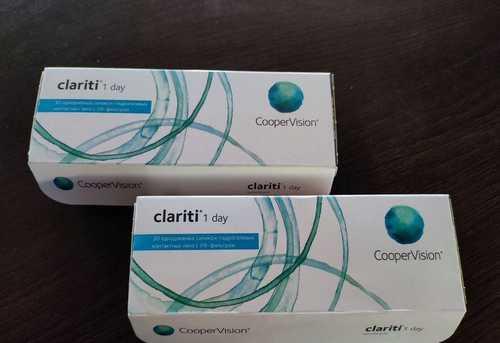 Линзы кониактные Clariti 1 day +1 и +1,5