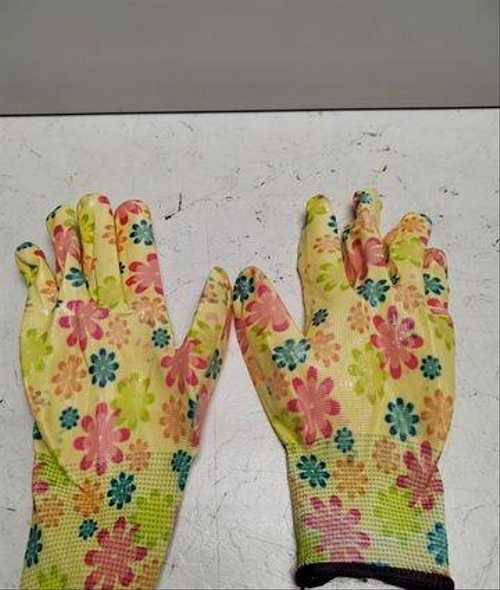 Перчатки садовые нейлон с нитриловым покрытием