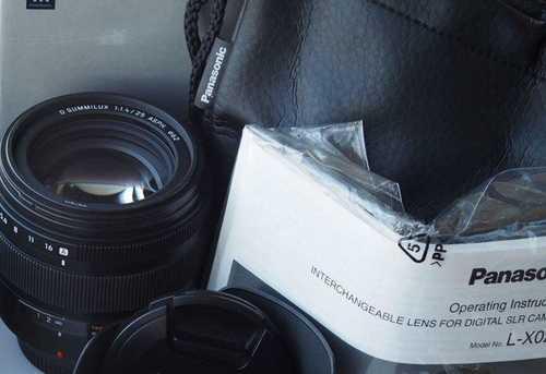 Leica D Summilux 25 mm f1.4 asph. Panasonic 4/3