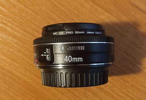 Объектив Canon EF 40mm f2.8 STM