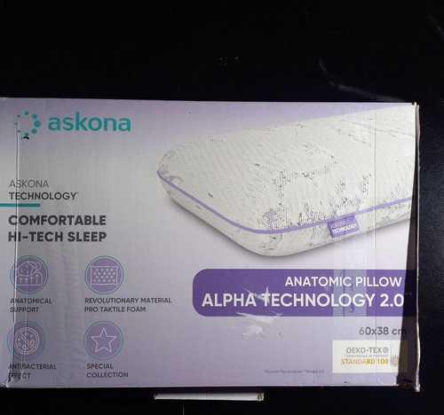 Подушка Askona Alpha Technology 2.0 размер М