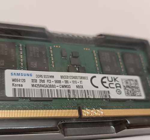 Оперативная память Samsung ddr5 32gb 5600 sodimm