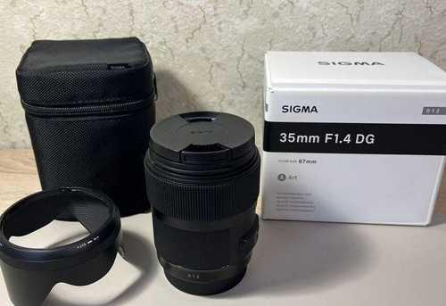 Объектив Sigma 35mm 1.4 art for Canon
