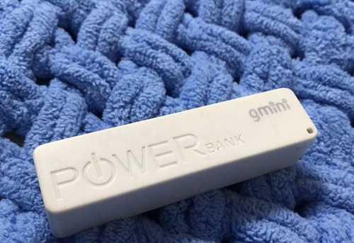 Внешний аккумулятор Power Bank 2600 mah Gmini