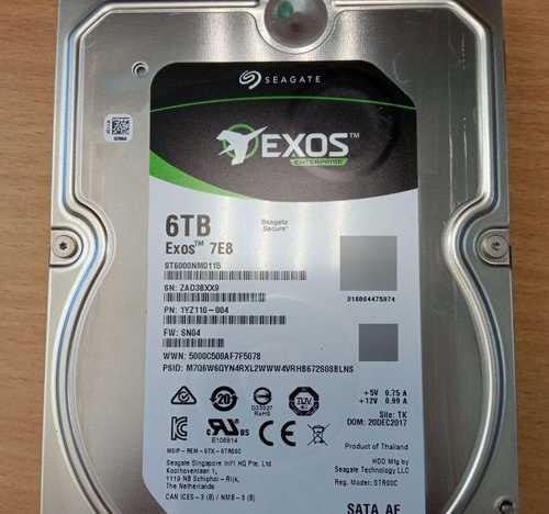 Жесткий диск Seagate 6 Tb