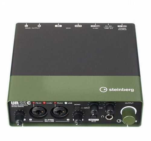 Аудиоинтерфейс Steinberg UR22C Green