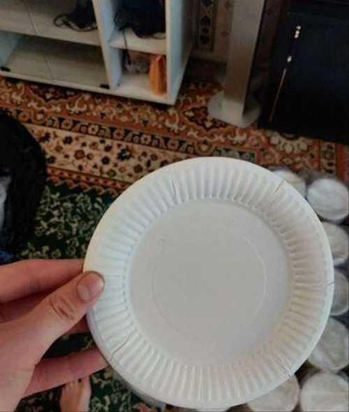Одноразовые тарелки, бумажные
