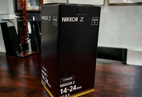 Nikon nikkor Z 14-24mm F2.8 S новый