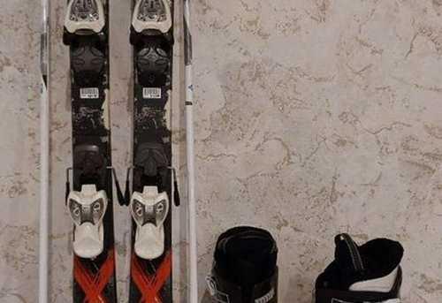 Горные лыжи детские 120 с ботинками