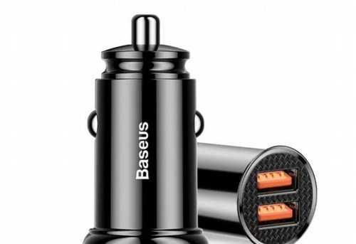 Автомобильная зарядка Baseus Dual QC - Черное (cca