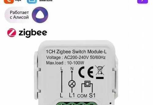 Умное реле Zigbee без нуля 1 канал, Алиса