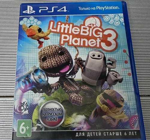 Little big planet 3 ps 4 бу диск