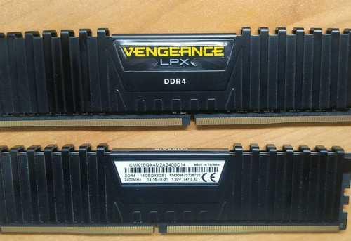 Оперативная память Corsair 16 Гб (2x8) DDR4 CL14