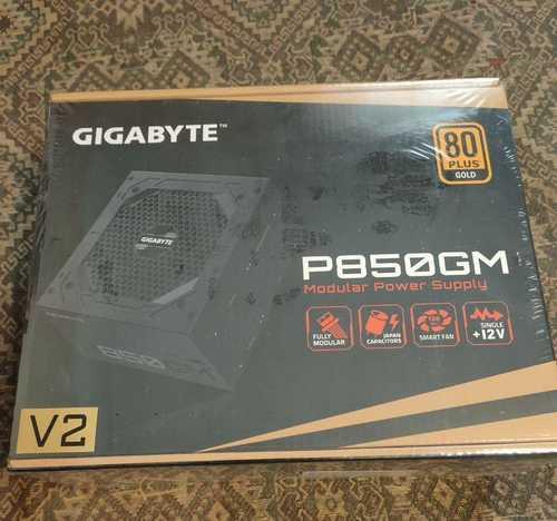 Блок питания Gigabyte p850gm v2 новый,на 850w