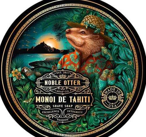 Мыло для бритья Noble Otter Monoi de Tahiti