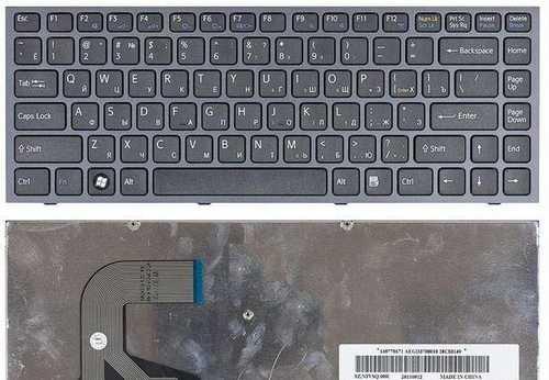 Клавиатура Sony Vaio VPC-S черная, с подсветкой