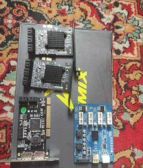 Плата расширения PCI SATA 4-port