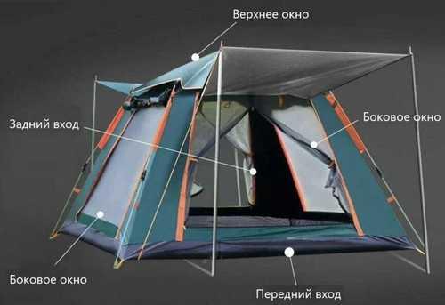 Палатка летняя автомат 265-265-190см