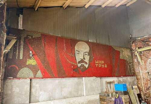 Панно мозаика Ленин