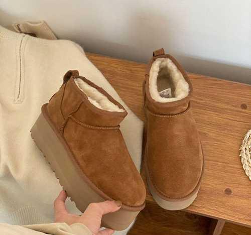 Угги Ugg Classic Ultra Mini Platform Chestnut