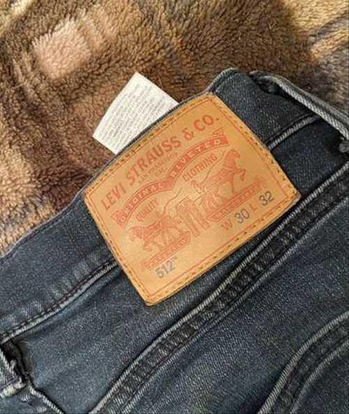 Джинсы мужские levis 512 w30 l32