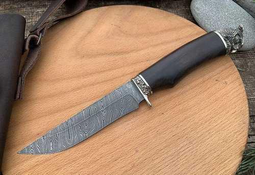 Нож "Лань-3", клинок Дамасская сталь, рукоять граб