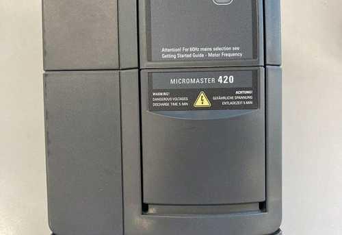 Частотный преобразователь Micromaster 420 Siemens