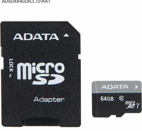 Карта памяти adata Premier microsdxc UHS-I Class 1