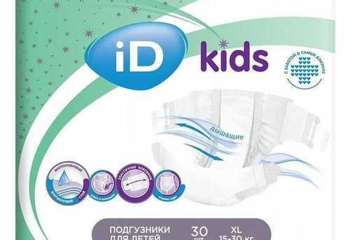 Подгузники детские iD Kids (вес 15-30 кг) 30 шт