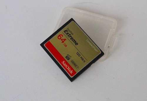 SanDisk CompactFlash 64Gb 120mb/s