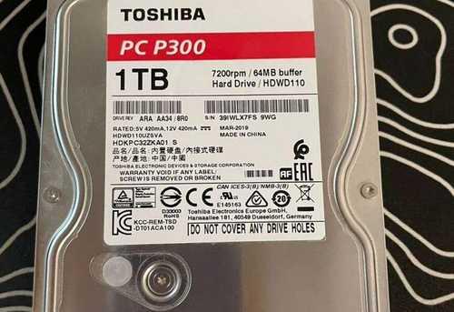 Жесткий диск Toshiba 1 тб,б/у