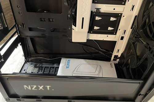 Корпус nzxt manta белый+ 2x140 вентили HUE-2