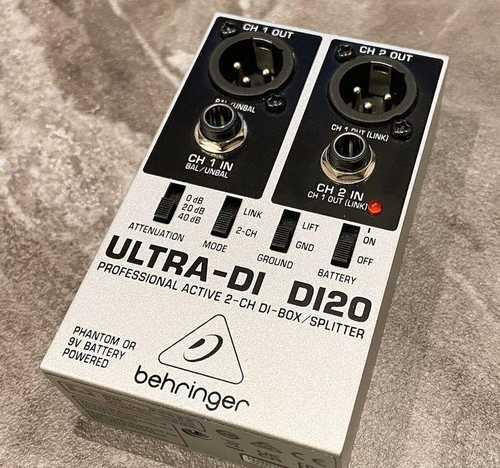 DI-бокс behringer DI20 ultra-DI