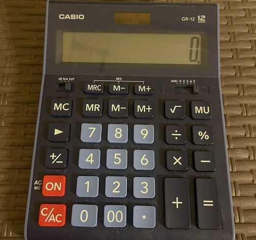 Калькулятор casio GR 12 W