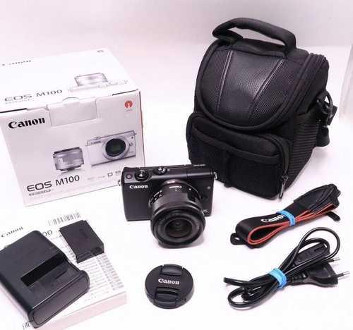 Фотоаппарат Canon M100 (24мп) kit + сумка