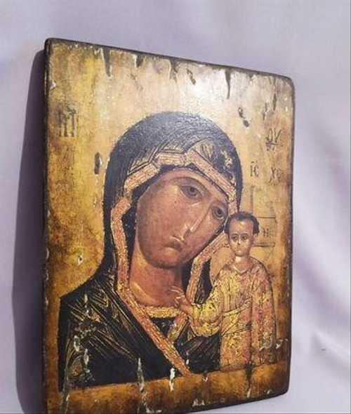 Икона Казанской божией матери 30х40 см. Рассрочка