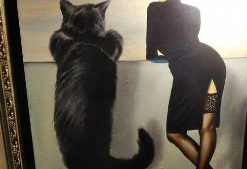 Картина Беседа Маргариты с Котом