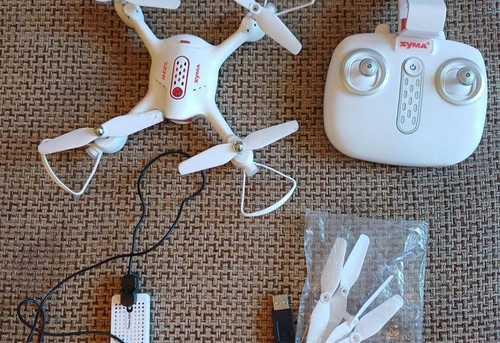 Квадрокоптер Syma X23W + battery белый