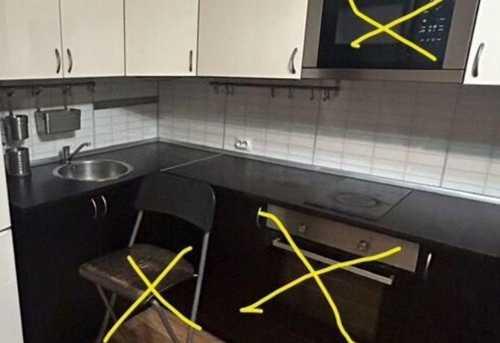 Кухонный гарнитур угловой кухня IKEA metod