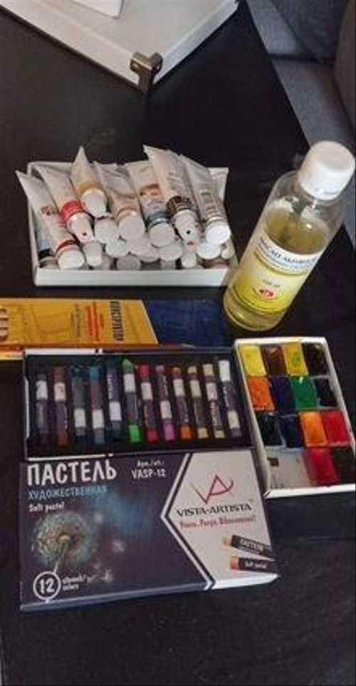 Краски, пастель, масло, карандаши