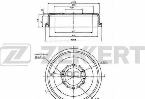 Барабан тормозной Toyota Lend Cruiser (J90) 96